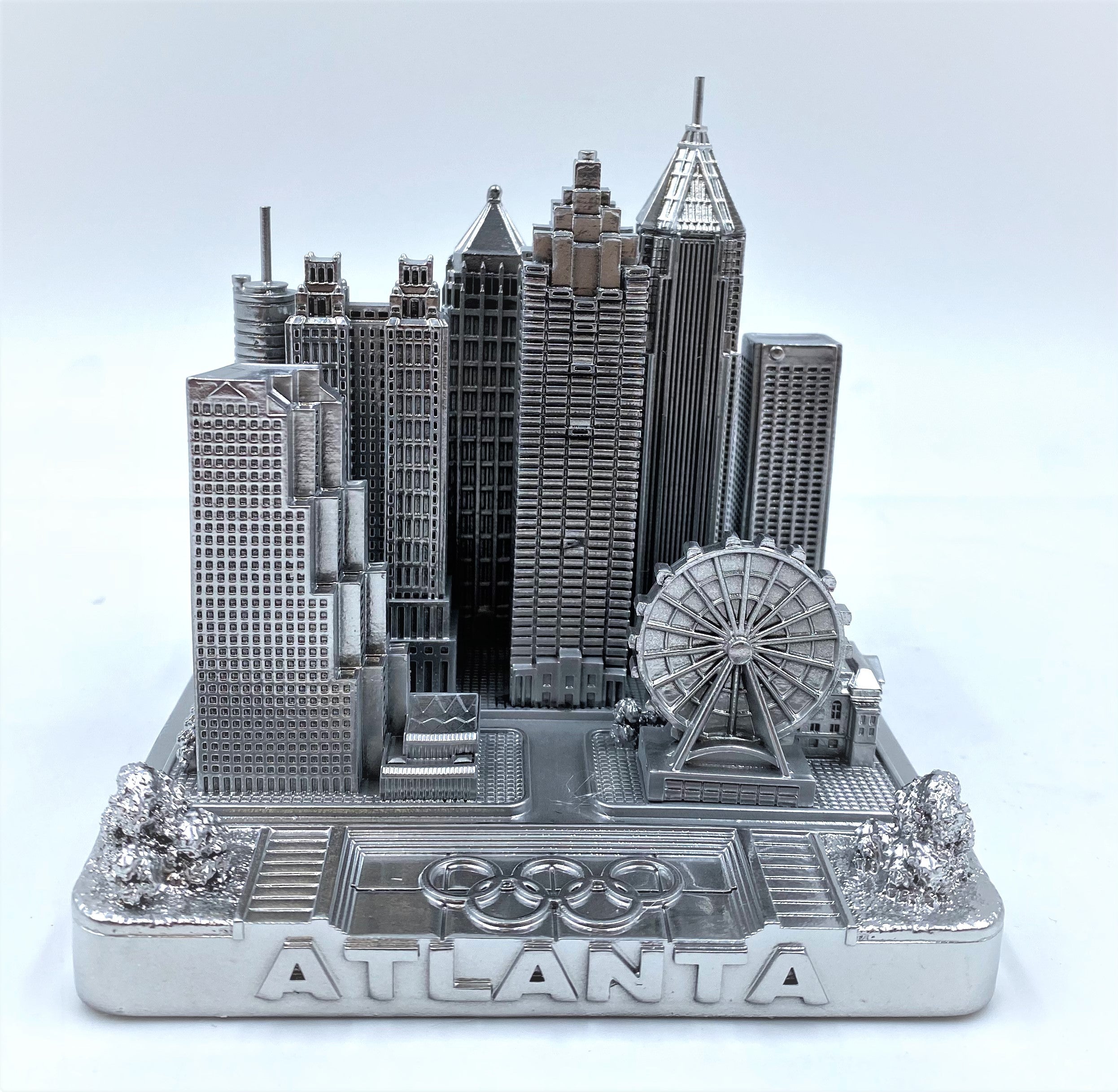 Atlanta City Skyline 3D Model Silver 4.5 Inches – City Skyline 3D Inc.